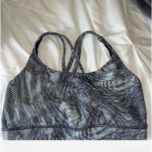 lululemon athletica | Tops | Lululemon Patterned Sports Bra Size ...